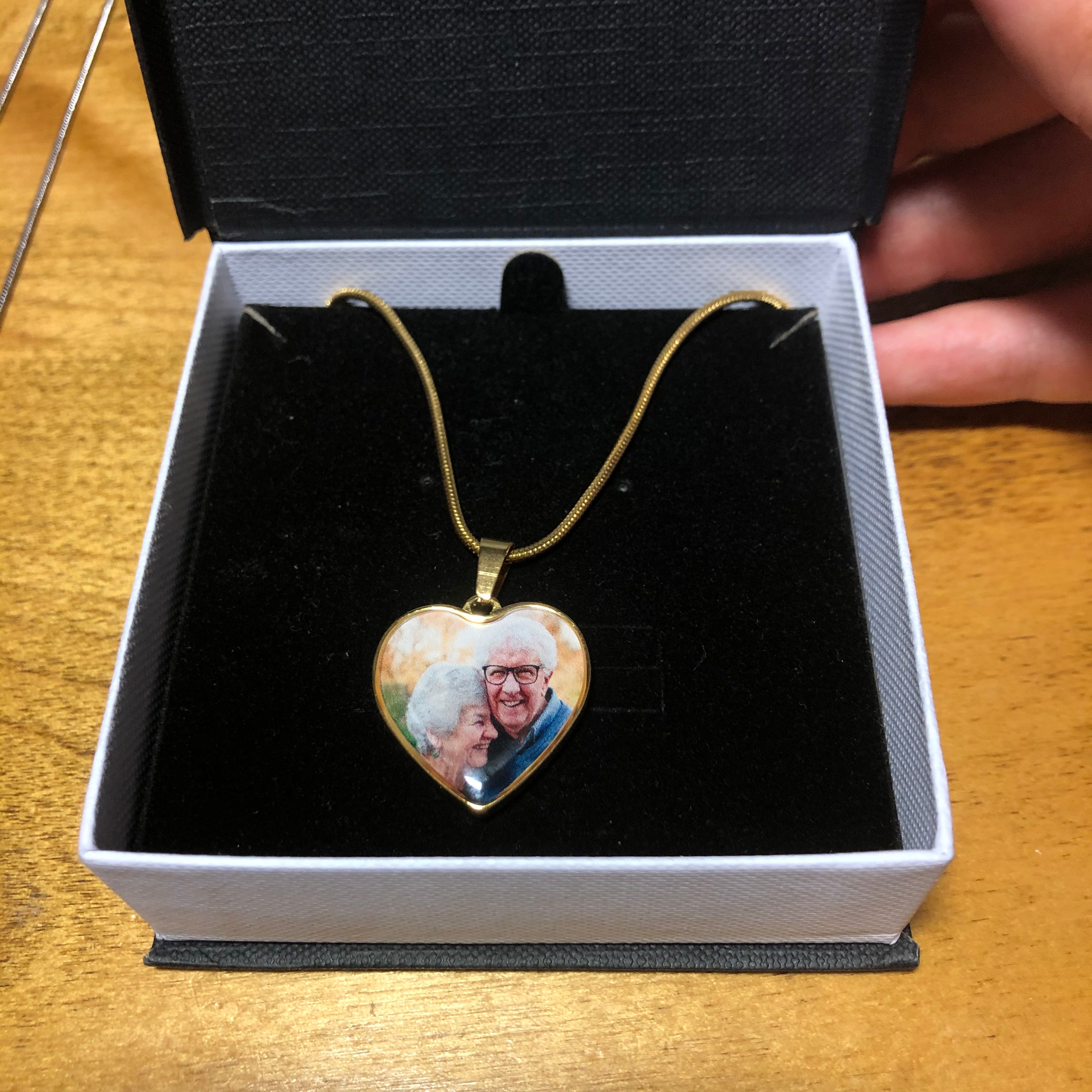 Photo Memorial Heart Necklace. Save a memory in a picture necklace ...